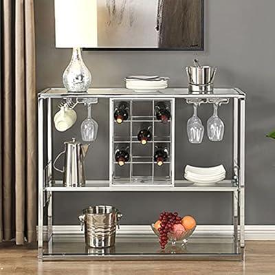 mirrored bar table
