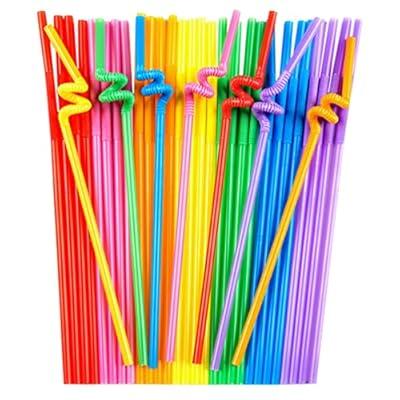 curly drinking straws