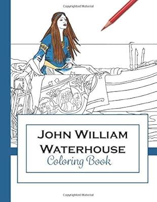 john william waterhouse coloring book