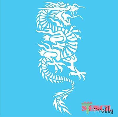 flying dragon stencil