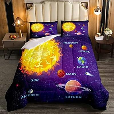 galaxy space bedding